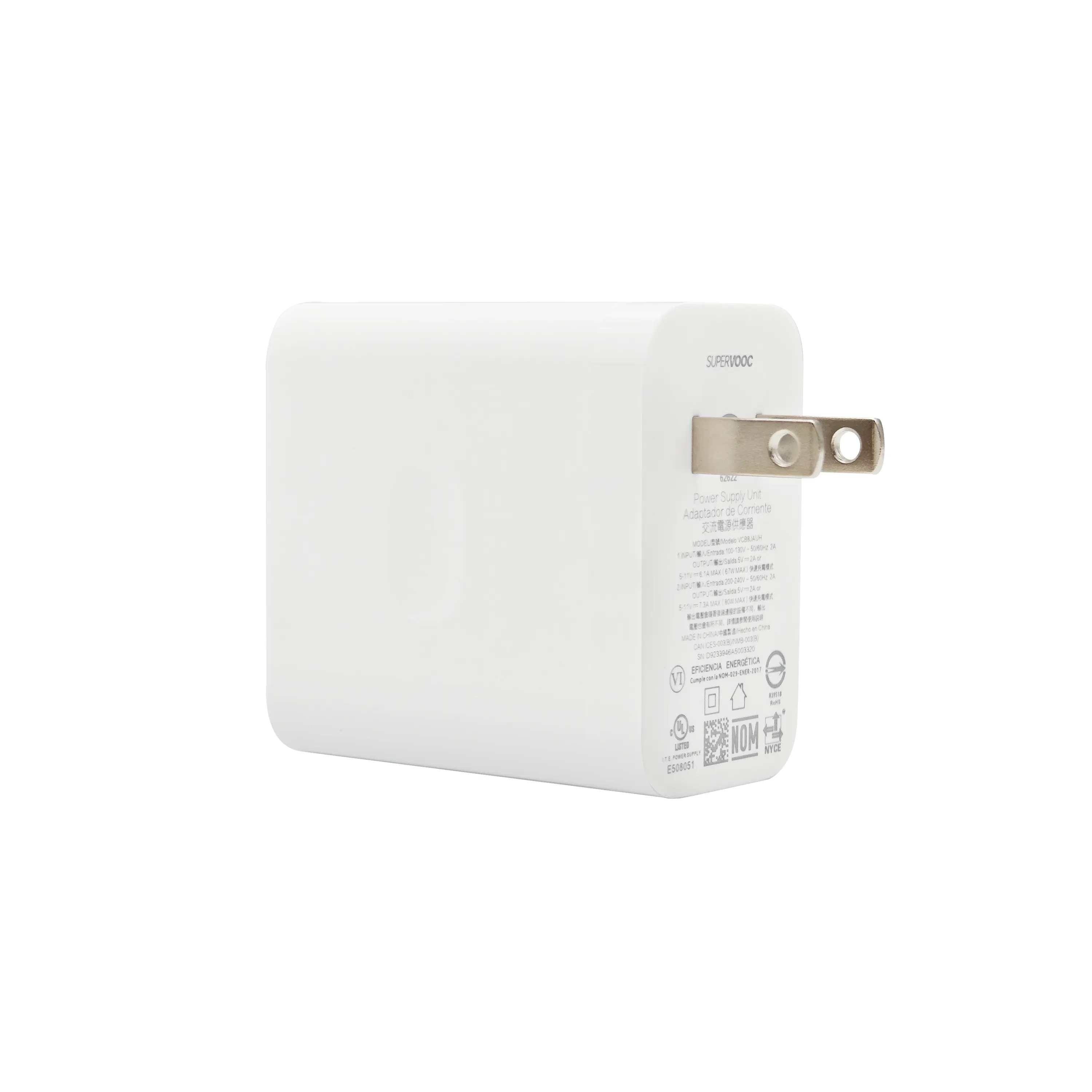Adaptador OPPO 67W SuperVOOC